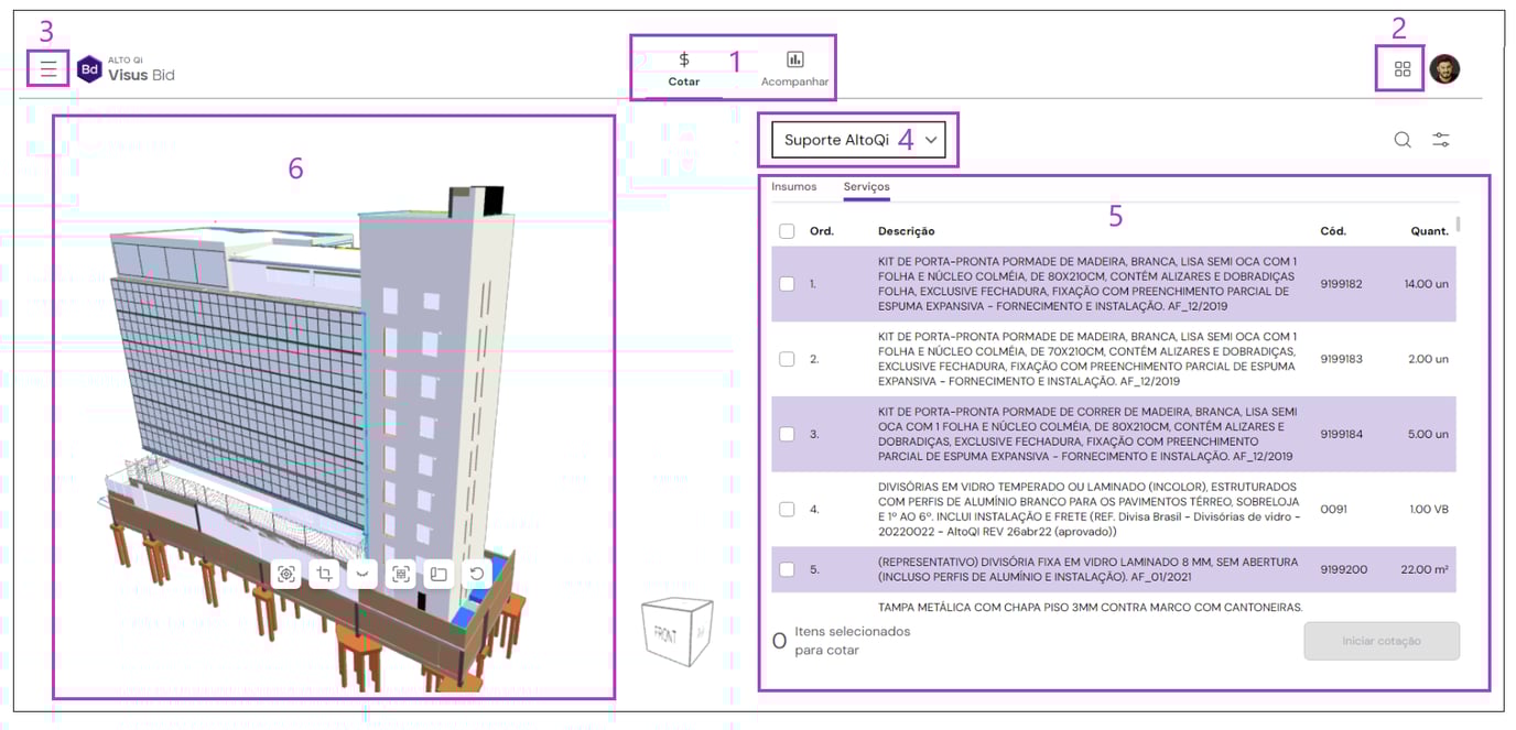 Como utilizar solução AltoQi Visus Bid?