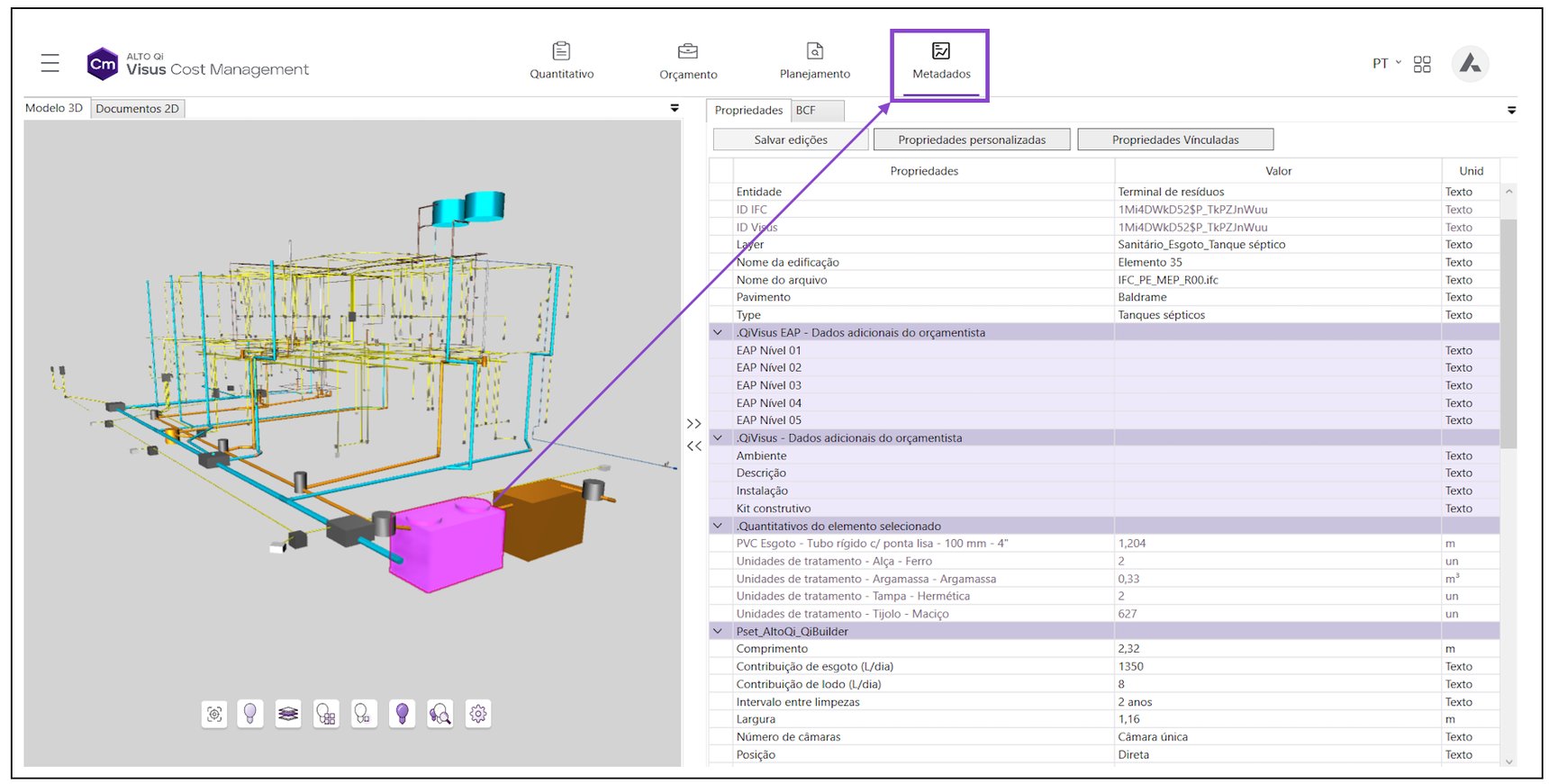 Como gerar a lista de quantitativos no AltoQi Visus?