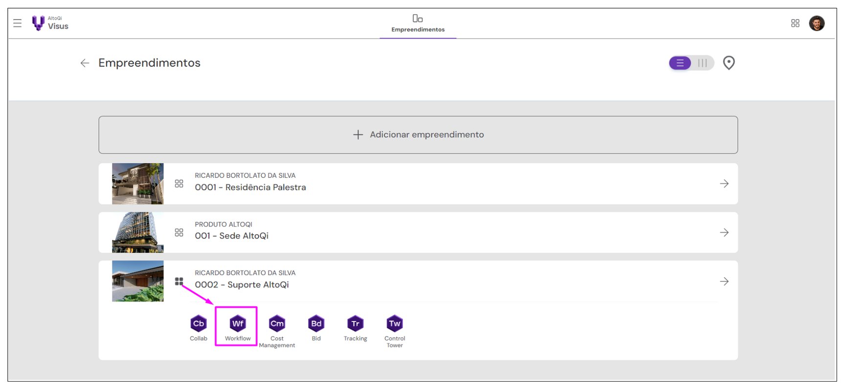 Como acessar o AltoQi Visus WorkFlow?