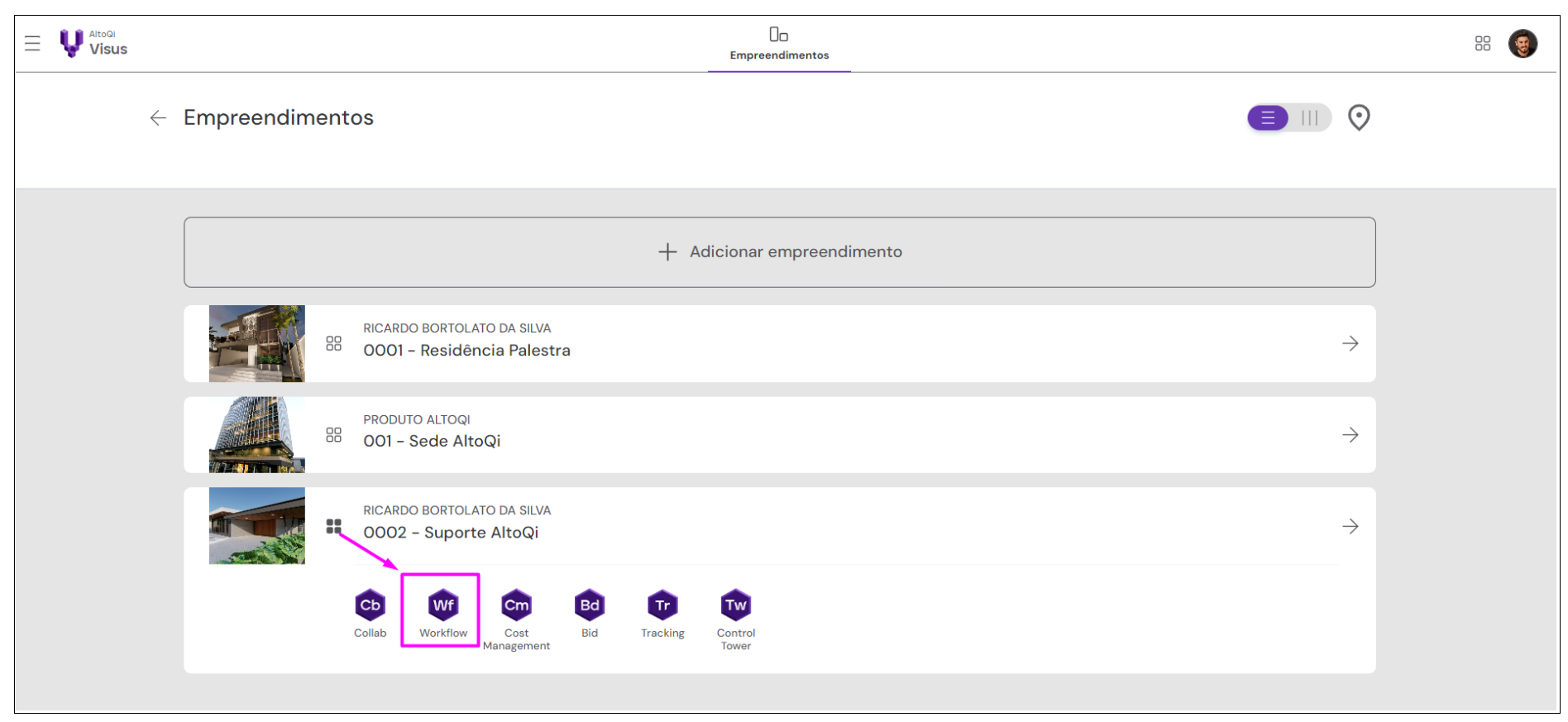 Como acessar o AltoQi Visus WorkFlow?