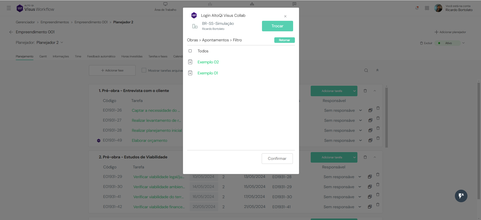 Integração AltoQi Visus Workflow com o Visus Collab