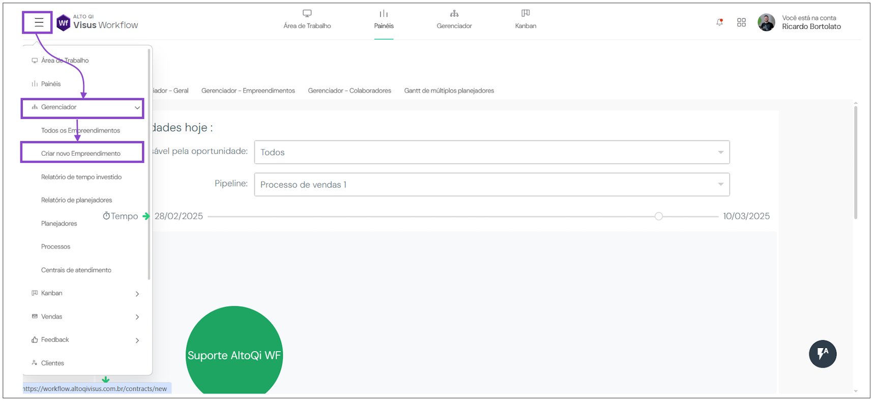 Como utilizar um template da AltoQi no AltoQi Visus WorkFlow?