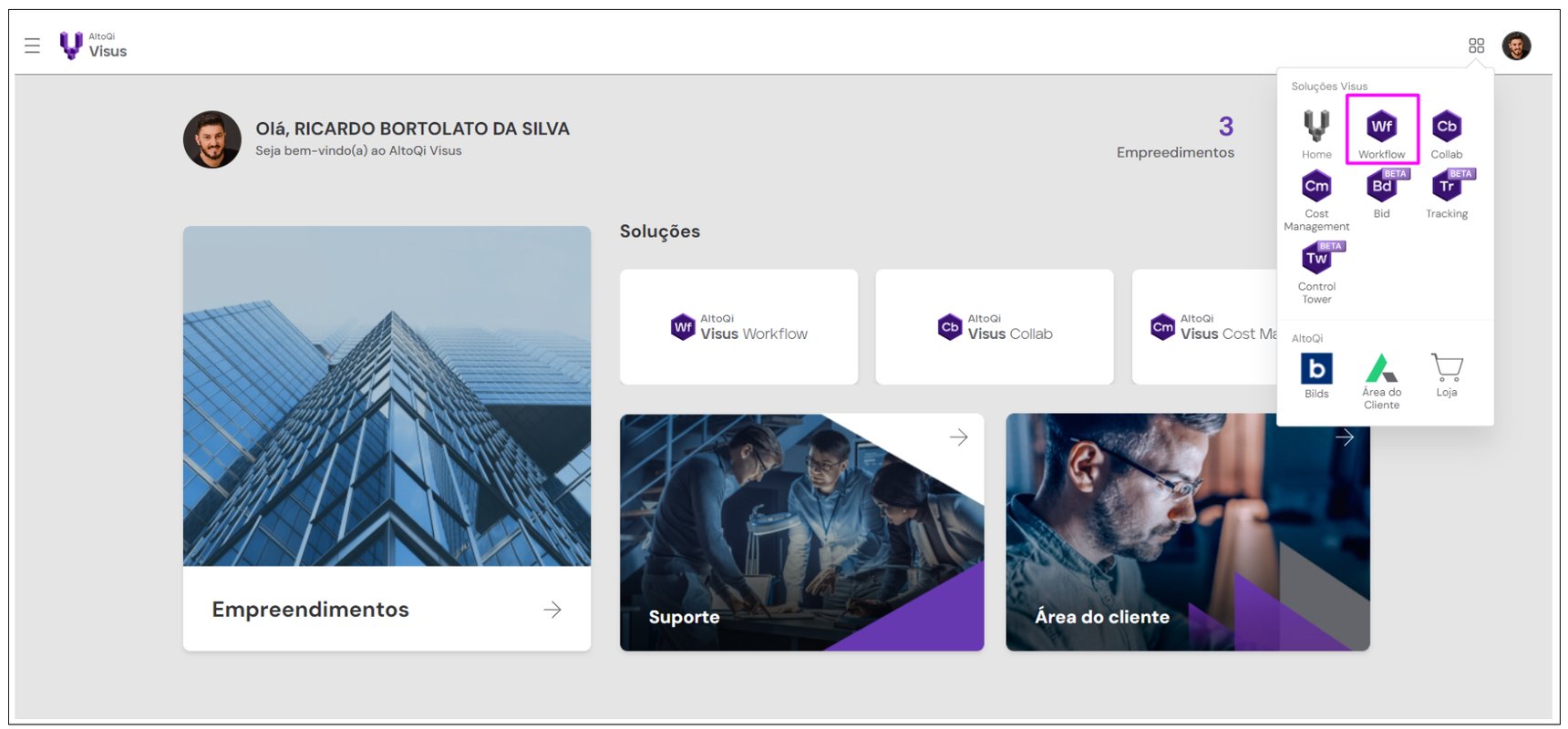 Como acessar o AltoQi Visus WorkFlow?