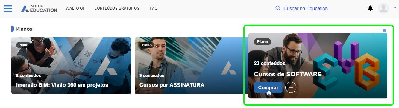 Explore nossos conteúdos na Plataforma AltoQi Education