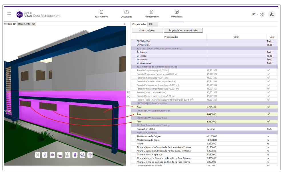 Conheça a atualização 2024-07 do AltoQi Visus Cost Management e Planning