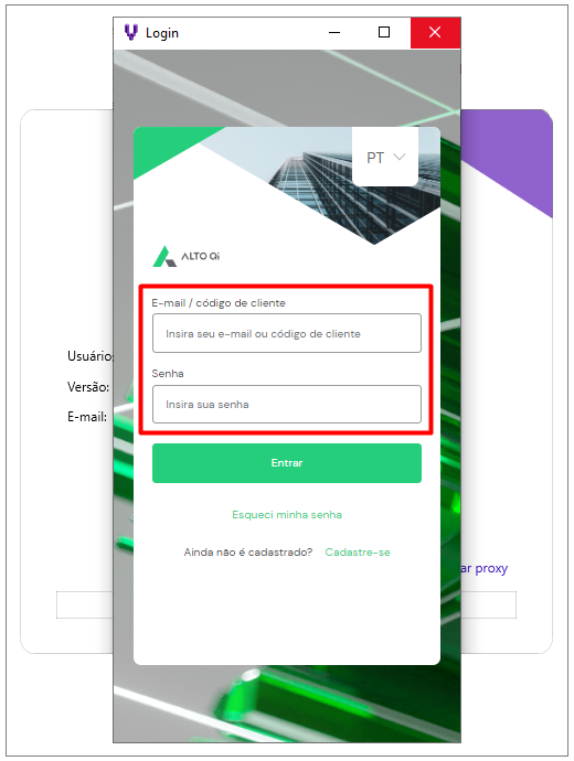 Quais os tipos de acesso ao software AltoQi Visus?