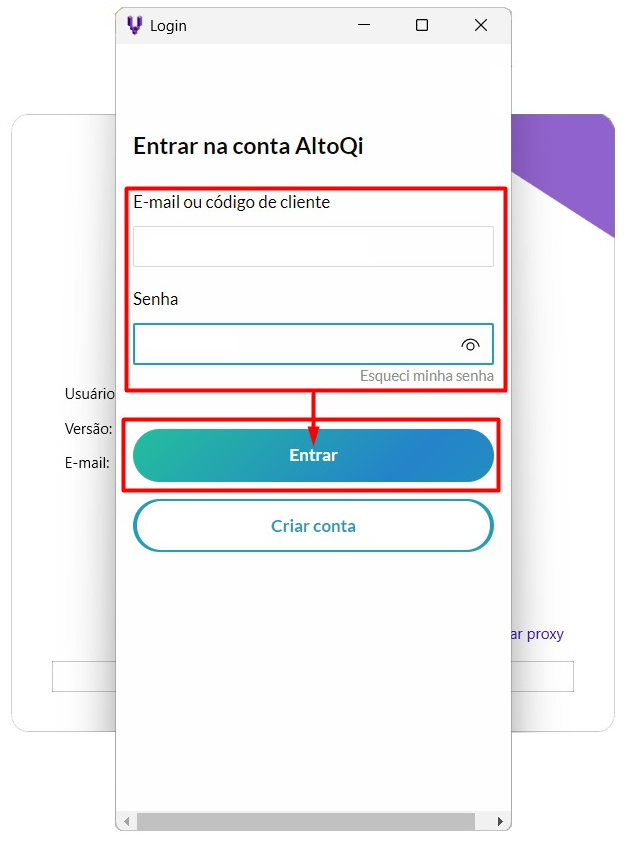 Quais os tipos de acesso ao software AltoQi Visus?